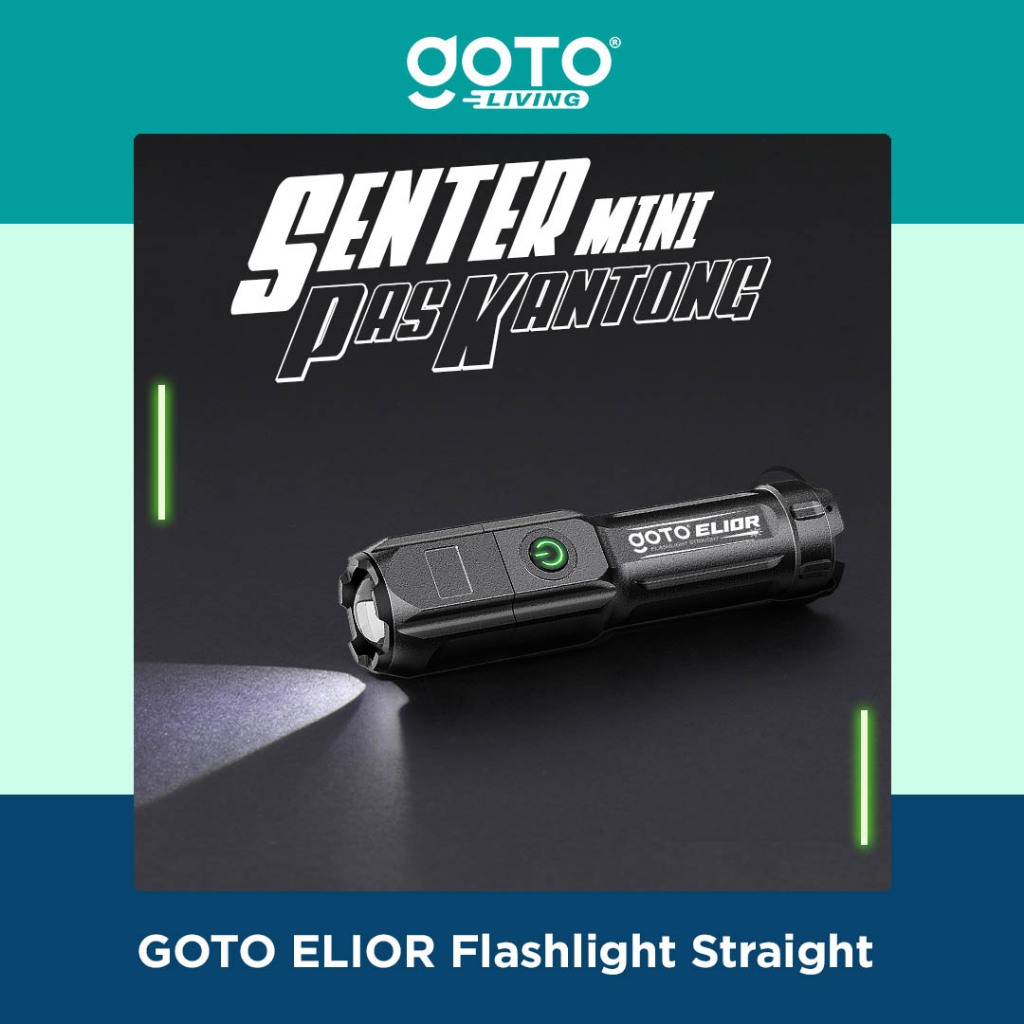 Jual Goto Elior Flashlight Lampu Senter Kecil Mini LED Super Terang ...