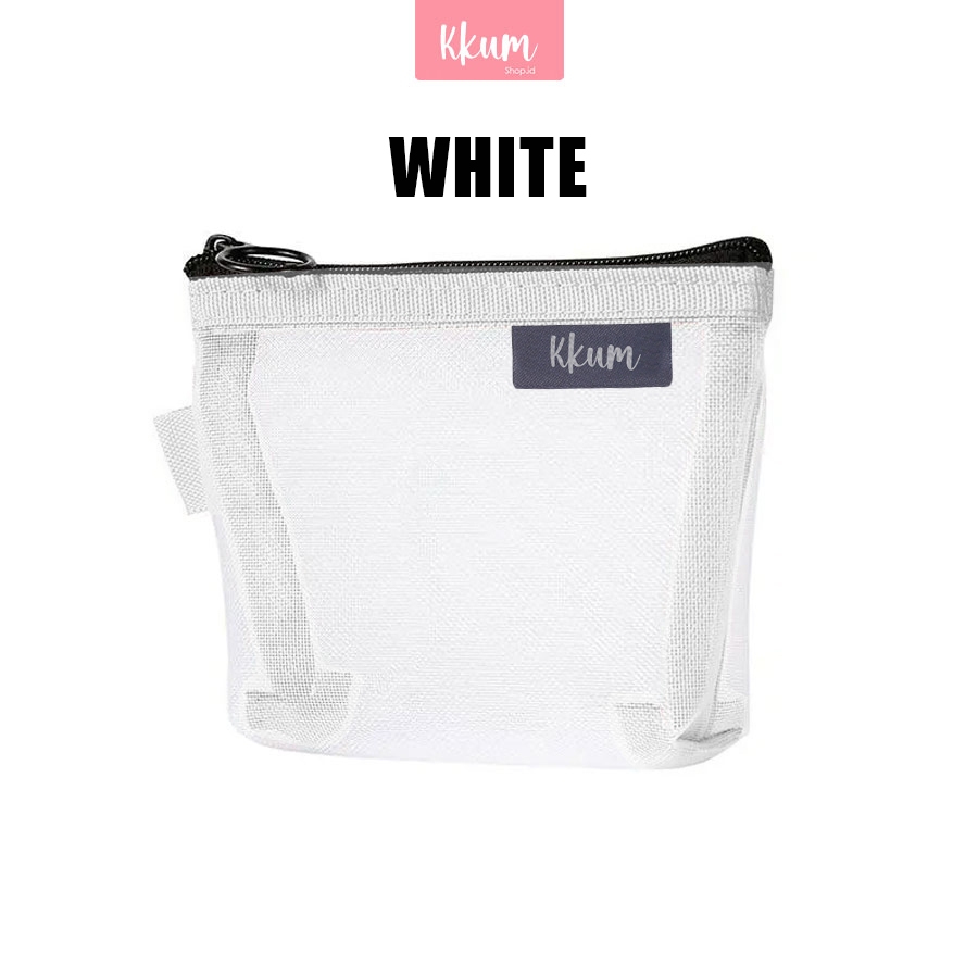 Jual Tas pouch mini jaring/ Pouch transparant/ Dompet kosmetik simple ...