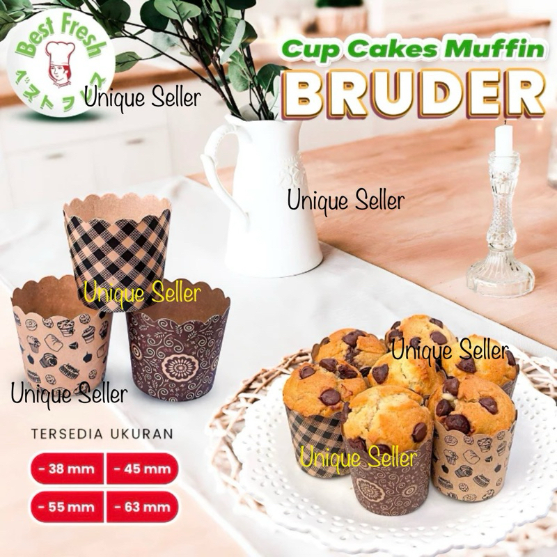 Jual [Isi50] Bruder Muffin Cup 38 45 55 mm Laminasi Best Fresh ...