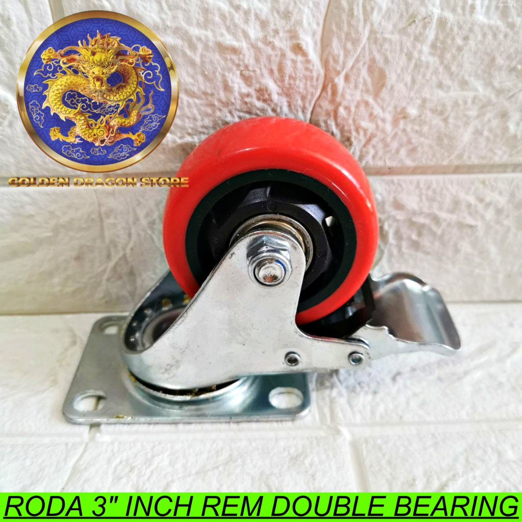 Jual Roda REM 3 inch / Roda REM 3" | Shopee Indonesia