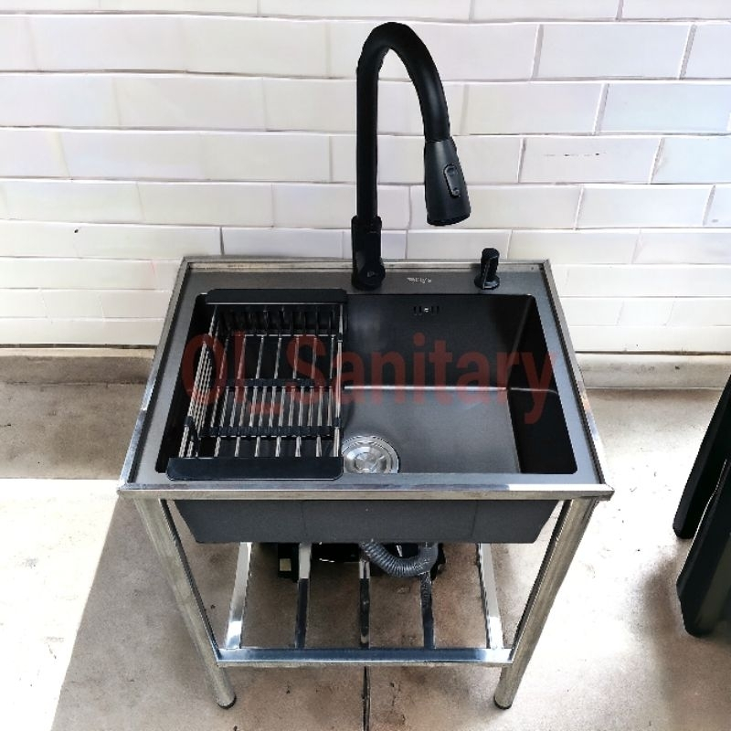 Jual bak cuci piring portable kitchen sink portable stainless sink ...