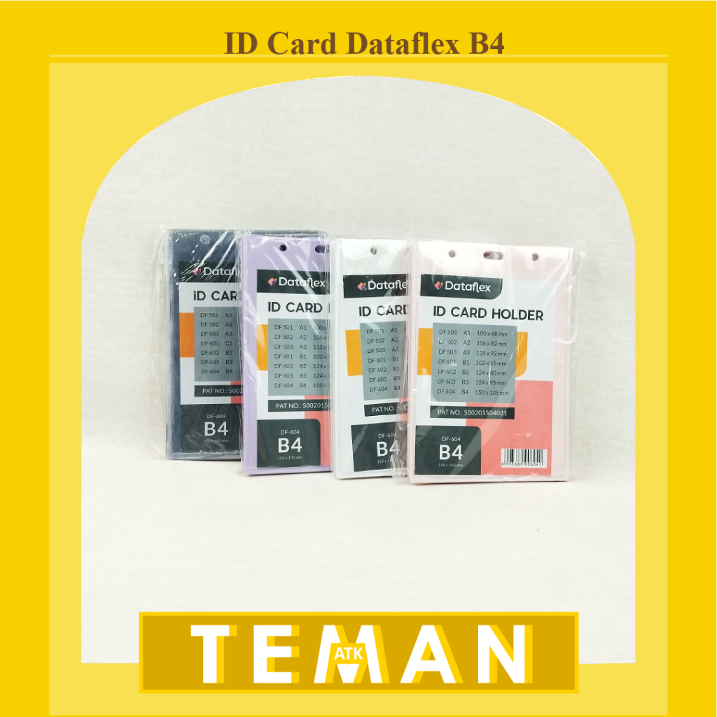 Jual ID Card Holder / Name Tag Mika B4 Dataflex (isi 20 Pcs) - VC-604 ...