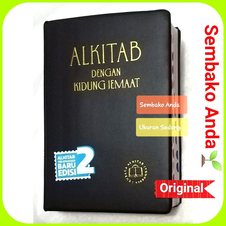 Jual Alkitab Kristen Dengan Kidung Jemaat Ukuran Sedang. Terjemahan ...