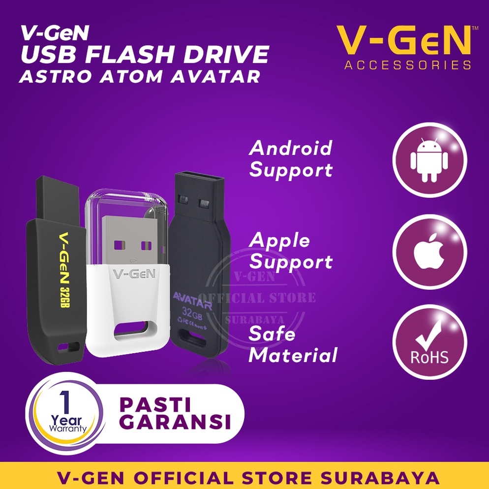 Jual KODE D68I USB Flashdisk VGeN ATOM ASTRO AVATAR USB2 VGeN | Shopee ...