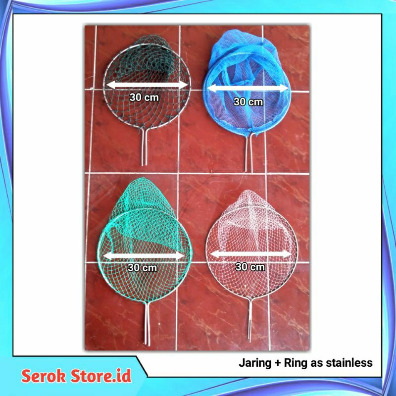 Jual jaring serokan stainless / diameter ring 30 cm /serokan ikan super ...