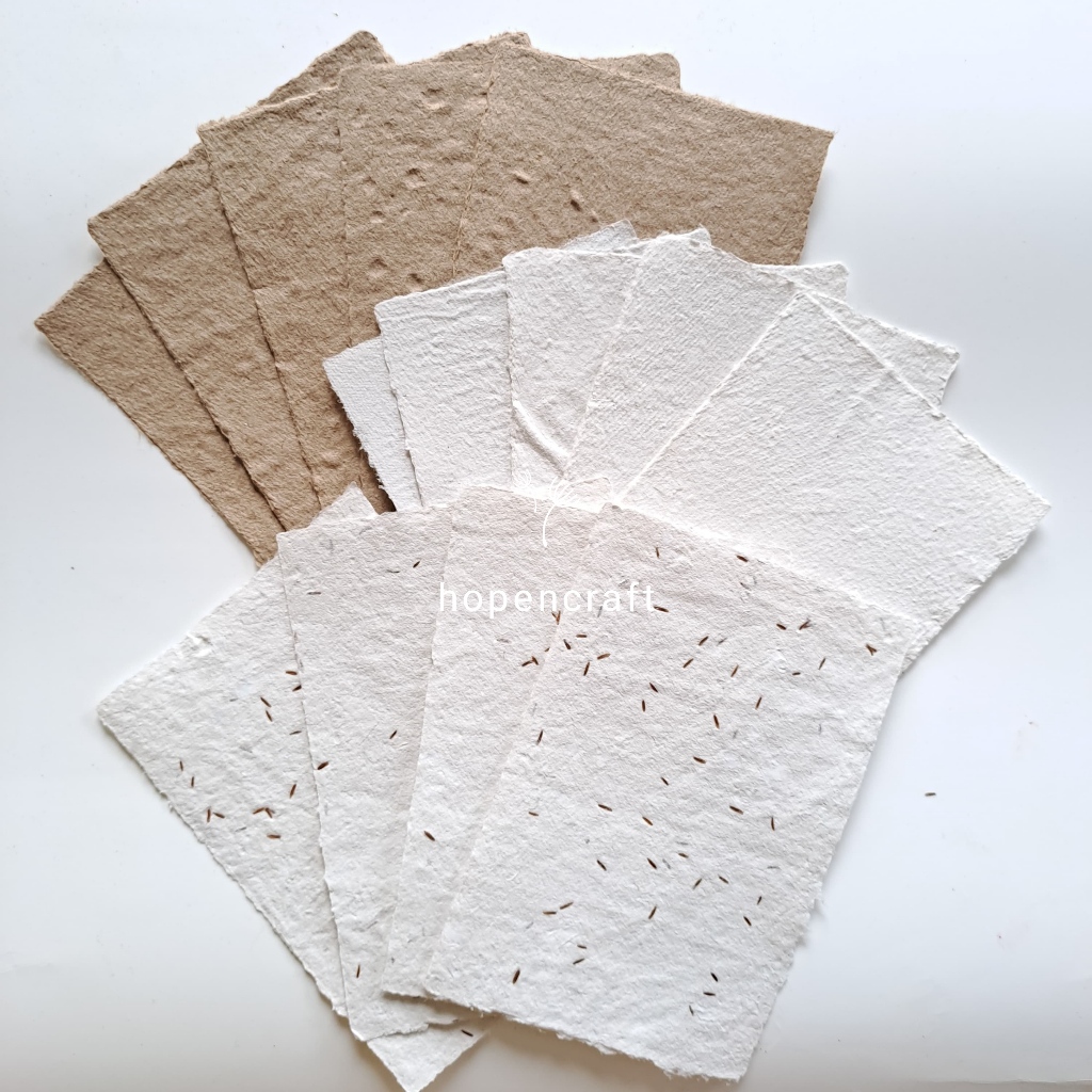 Jual ( Handmade Paper) Kertas Daur Ulang | Recycle Paper | Shopee Indonesia