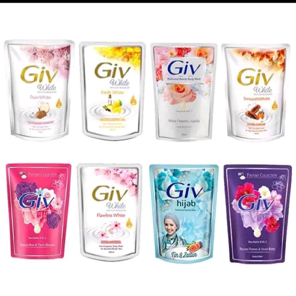 Jual Sabun Mandi Cair GIV Body Wash Pouch 400ML/825ML All Variant ...