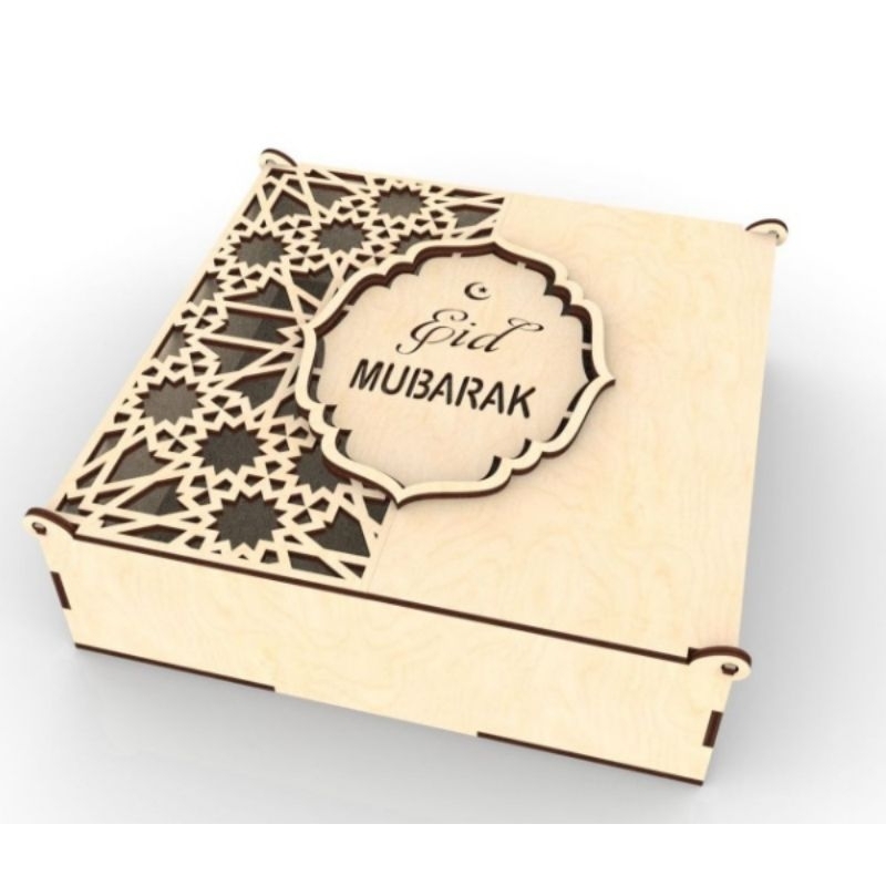 Jual kotak kayu, kue lebaran box kayu laser, kerajinan kayu laser ...