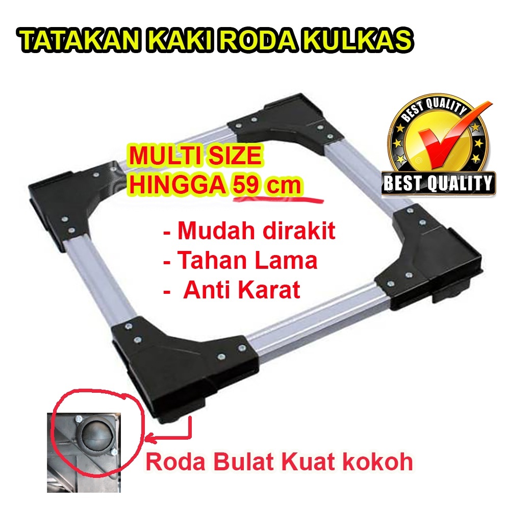 Jual Tatakan kulkas / roda kulkas 2 pintu / alas kulkas roda / alas ...