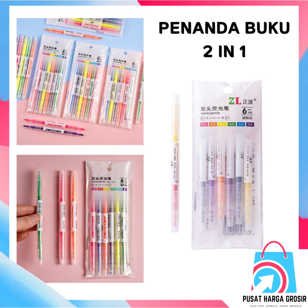 Jual PHG Stationery Lucu Unik Penanda Buku Warna Warni Pena Penanda ...