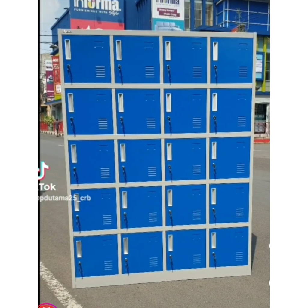 Jual Locker Besi 20 Pintu Biru VIP GOLD VG-420 | Shopee Indonesia