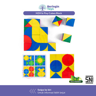 Jual Beringin Toys Mainan Edukasi - Pixy Cubes Block / Puzzle Kayu ...