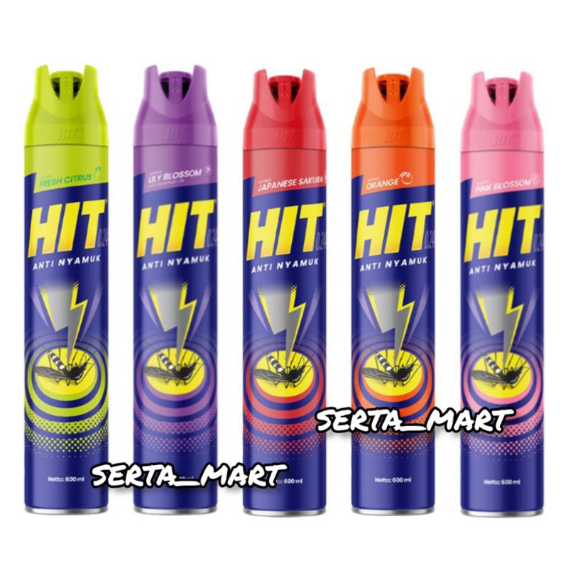 Jual Hit Aeorosol Expert Orange / Blossom / Citrus / Pink 400ml / 600ml ...