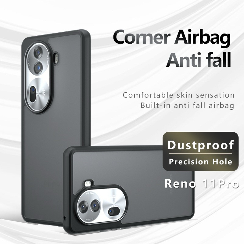 Jual Case Oppo Reno 11/Oppo Reno 11 Pro 5G / Oppo Reno 11f 2024 Crystal Airbag Hybrid Hardcase ...