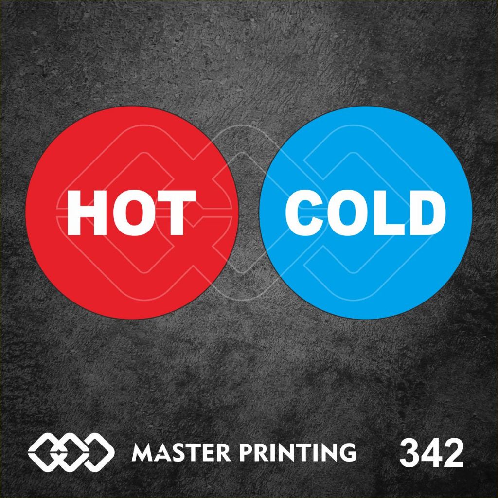 Jual 342 - Stiker HOT dan COLD, Sticker Vinyl, Cutting, Premium, Tahan ...