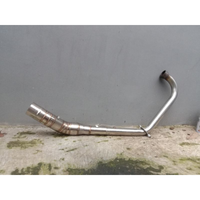 Jual Open Pipe Exhaust pipe piping yzf R15 v1 v2 v3 v4 Brixton 125 150 ...