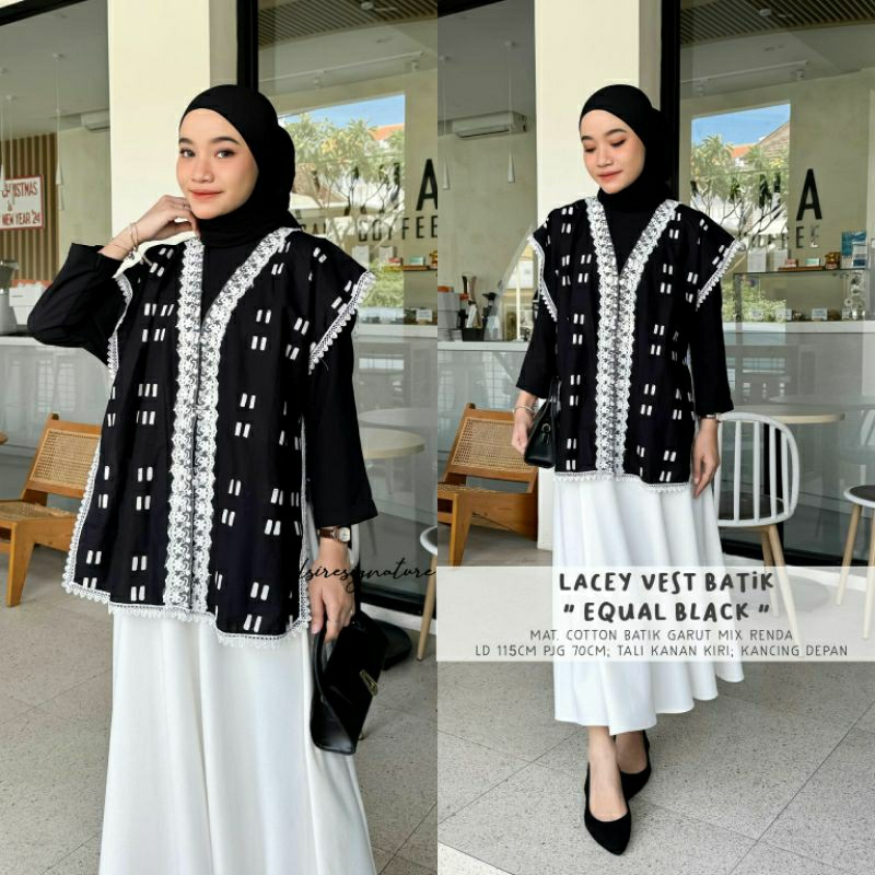 Jual ELSIRESTORE.ID Lacey Vest Elsire Rompi Batik Lawasan Kekinian ESL ...