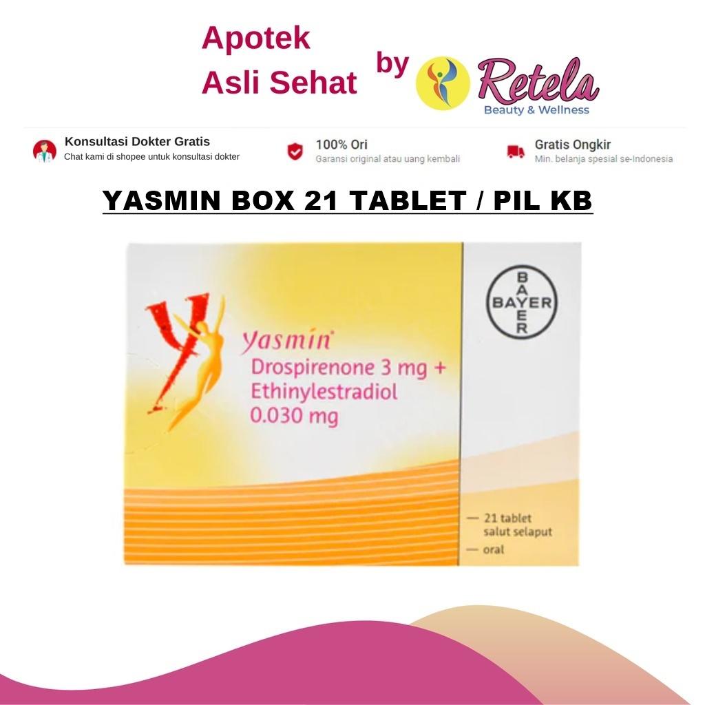 Jual YASMIN PIL KB BOX 21 TABLET | Shopee Indonesia