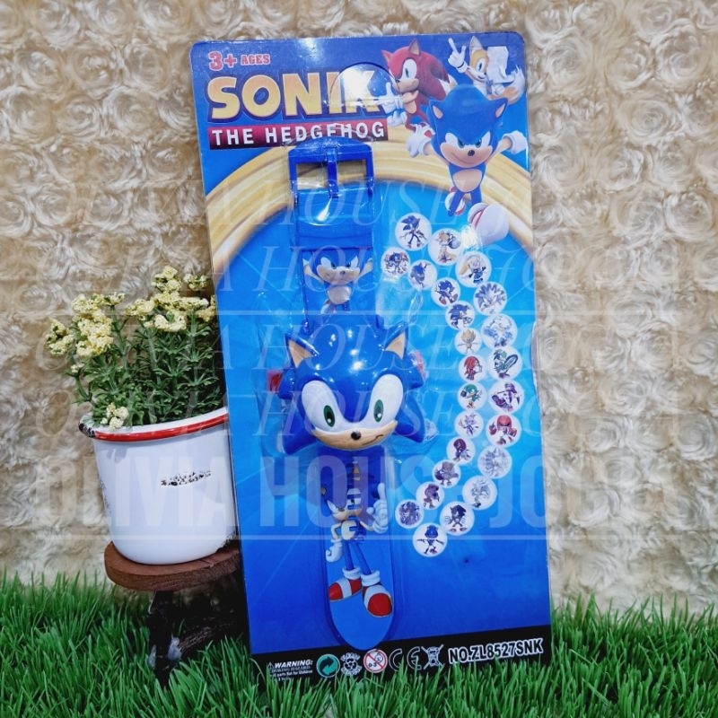 Jual Jam Tangan Sonic Hedgehog Biru Jam Tangan Anak Proyektor Sonic ...
