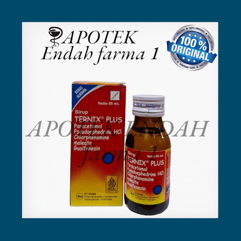 Jual TERNIX PLUS SIRUP 60ML obat batuk pilek | Shopee Indonesia