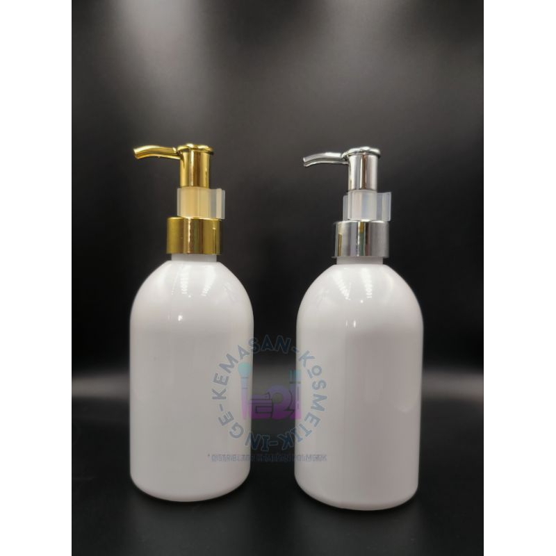 Jual Botol pump lotion 250ml oval putih tutup Clip oil | Shopee Indonesia