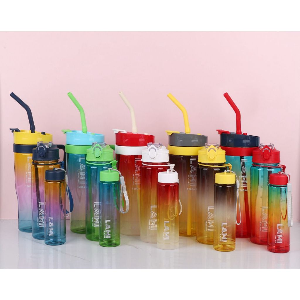 Jual Botol Car Cup 1.2 Liter + 700ml + 260ml Botol Minum Viral 1 set ...