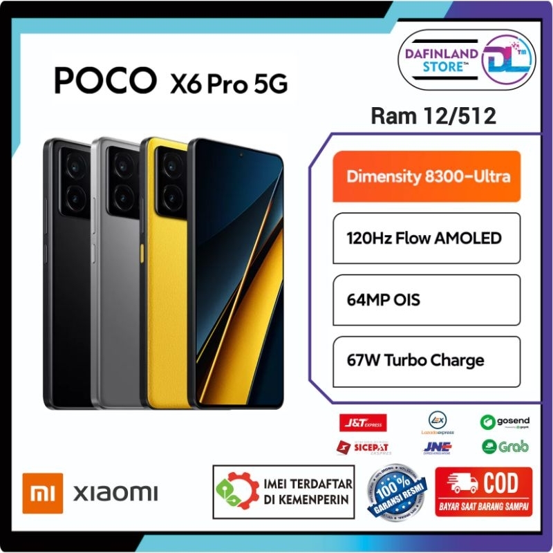 Jual PROMO POCO X6 PRO 5G 12/512 BARU GARANSI RESMI | Shopee Indonesia