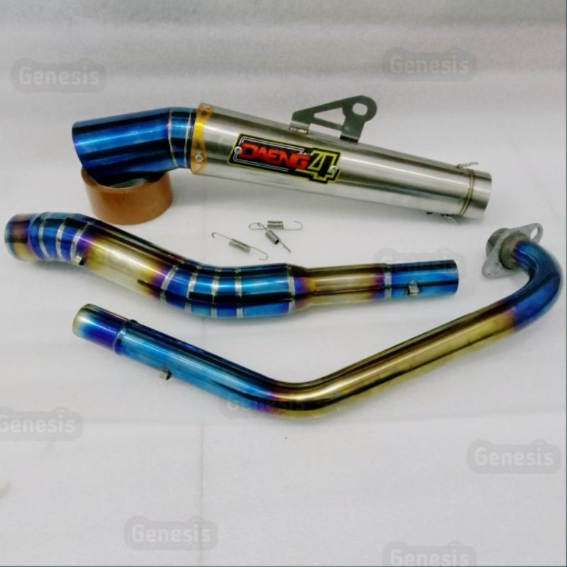 Jual Daeng sai4 open pipe for tmx 125 tmx 150 tmx 155 rusi tc125 rusi ...