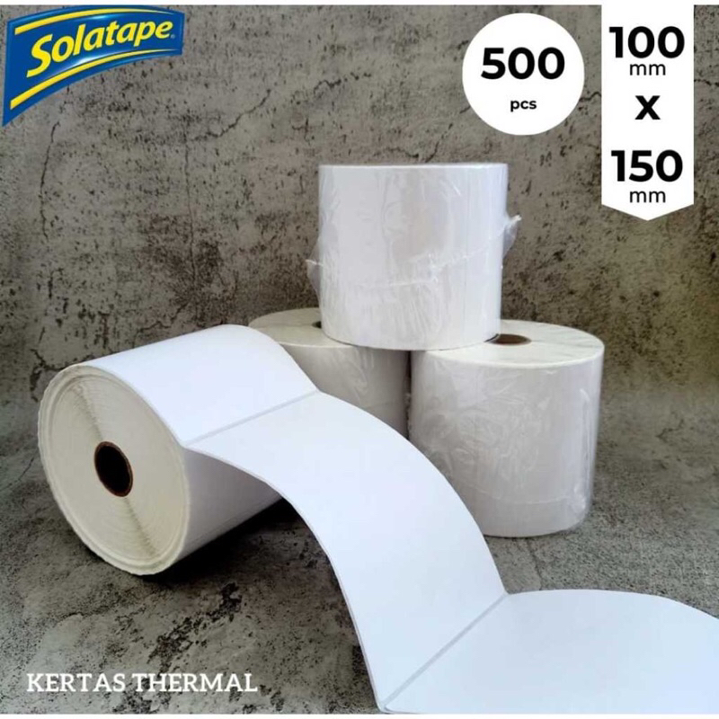 Jual Kertas Sticker Thermal A6 100x150mm | Sticker Barcode Paper ...