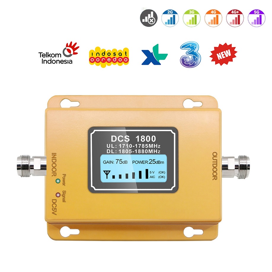 Jual amplifier sinyal modem wifi dan seluler hp edc 1-band 2g 3g 4g ...