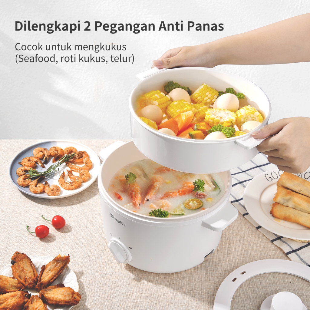 Jual Simplus Panci Listrik Multifungsi 3L Lapisan Keramik Anti Lengket ...