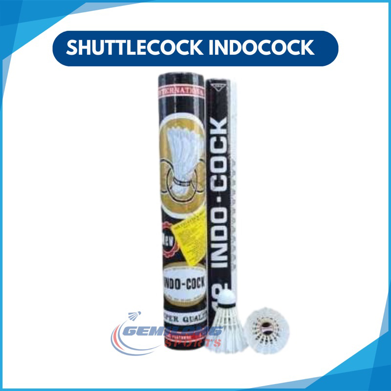 Jual shuttlecock badminton/ bulutangkis INDOCOCK HITAM Original BISA ...