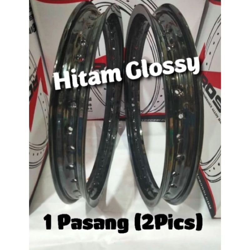 Jual VELG V ROSSI VROSSI HITAM GLOSY RING 17 UKURAN 160, 185 | Shopee ...