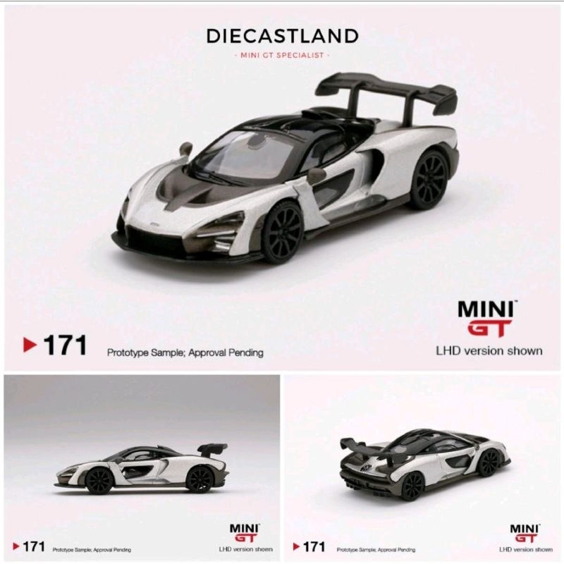 Jual Mini GT #171 McLaren Senna Silver MGT00171-L Grey Abu MiniGT ...