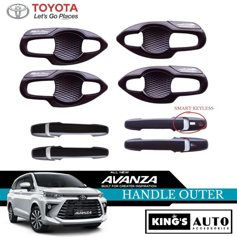 Jual King's - Handle Outer Pintu Avanza 2022 2024 Hitam Varian | Shopee ...