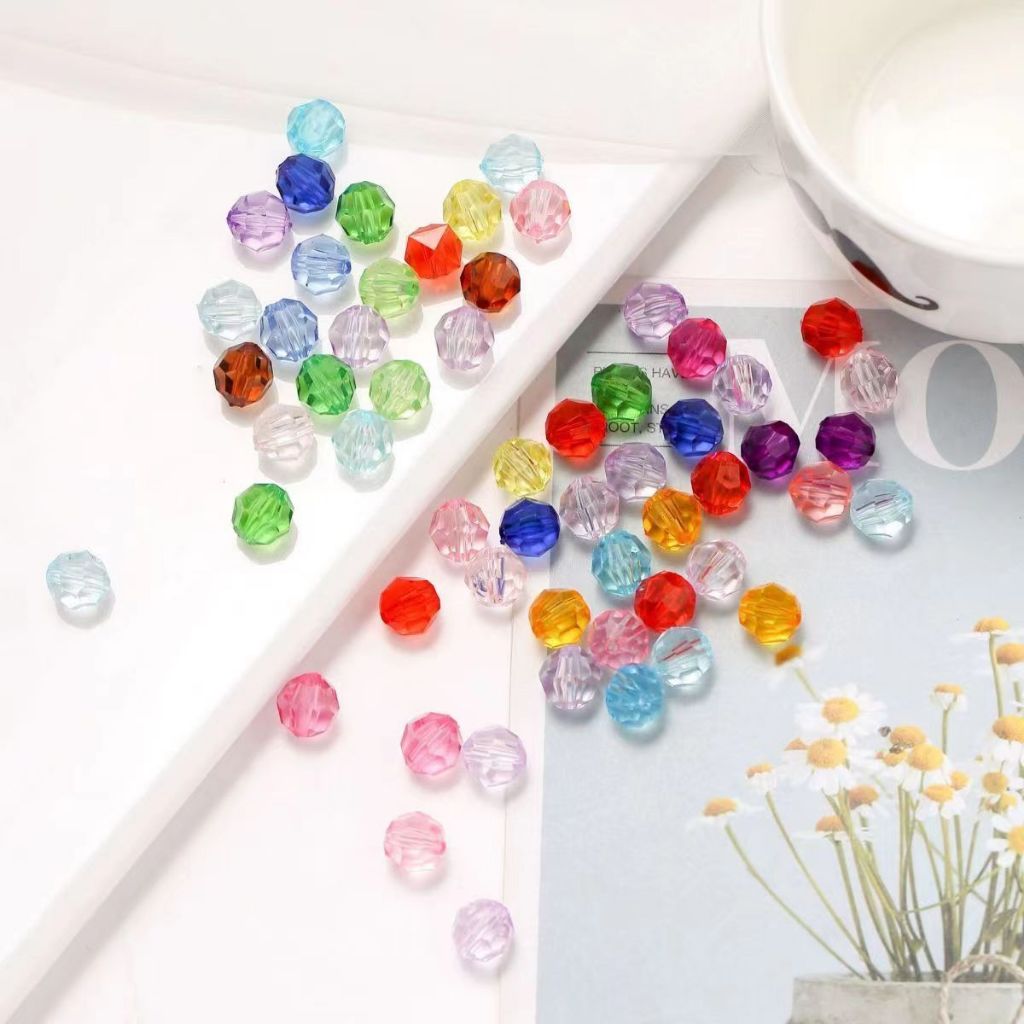 Jual COD | 100PCS | Manik Manik Sudut Crystal | Beragam Warna Aestetik ...