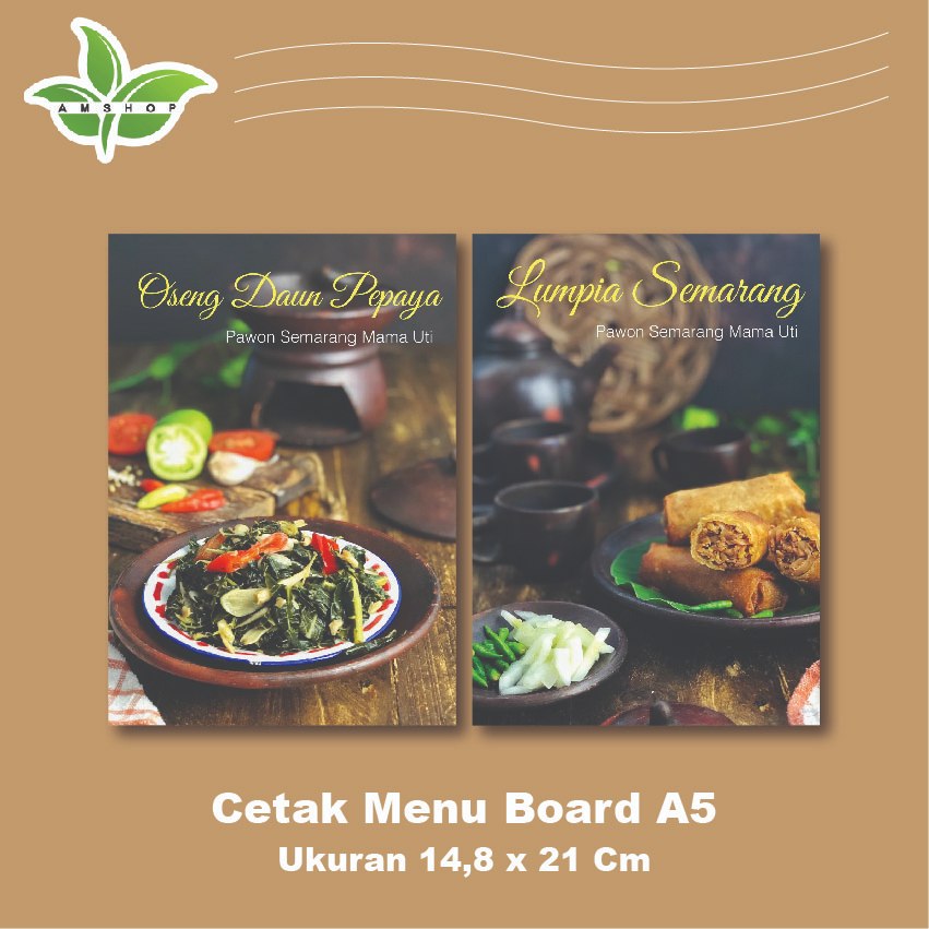 Jual Cetak Menu Board // Daftar Menu Makanan Minuman Cafe // Menu ...