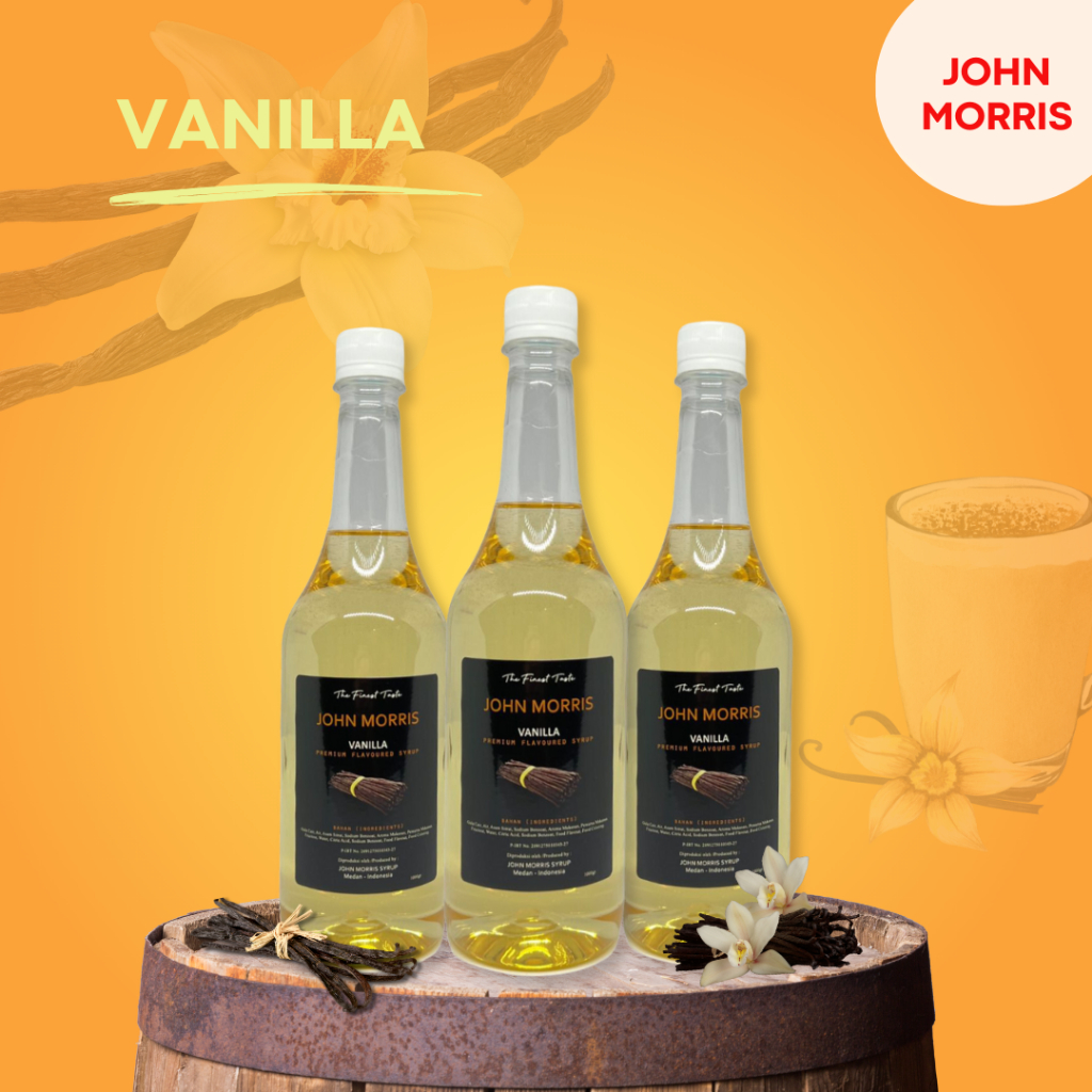 Jual JOHN MORRIS Premium Flavoured Syrup Vanilla 1000 ml / Sirup Rasa ...