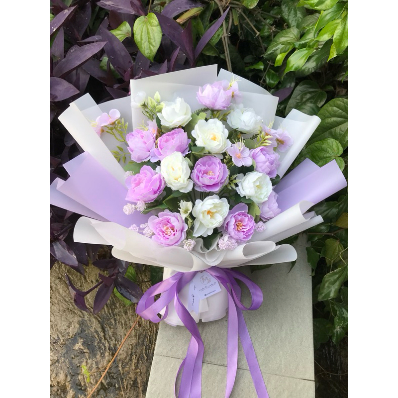 Jual BUKET BUNGA PEONY TULIP ARTIFICIAL | PEONY TULIP ARTIFICIAL FLOWER ...