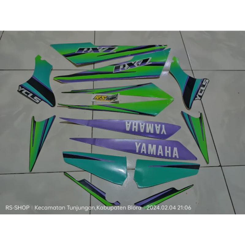 Jual STRIPING STIKER RX Z LAMINASI NOS WARNA HIJAU ORIGINAL | Shopee ...