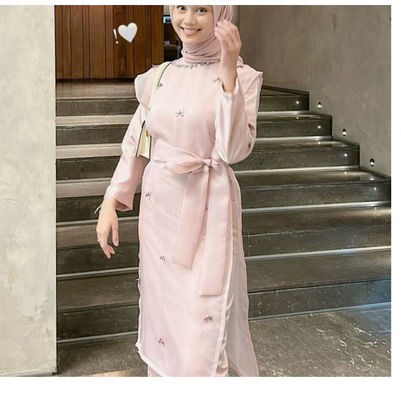 Jual SET SATIN MIX ORGANZA / OUTER ORGANZA / SATIN DRESS / BAJU ...