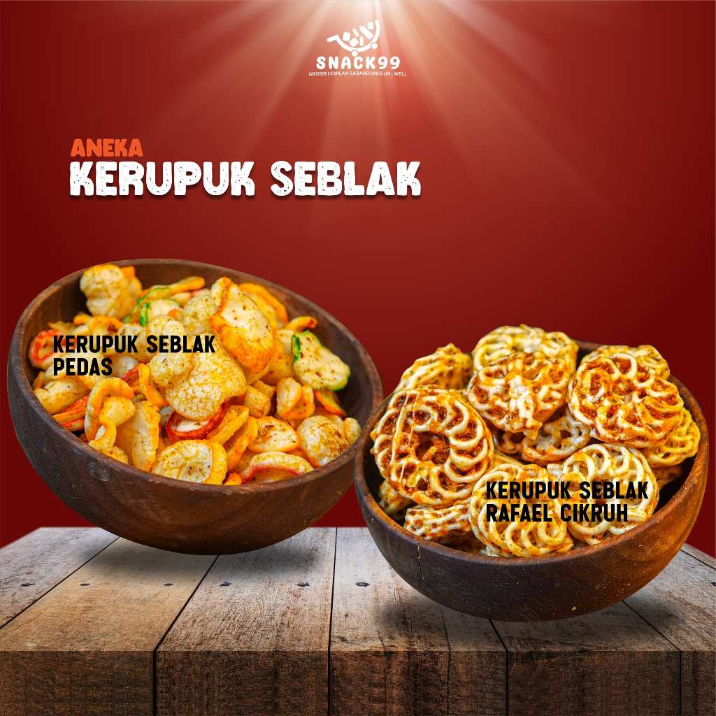 Jual [ Terlaris Snack 99 Pusat Jajanan Grosir ] Kerupuk Seblak Rafael ...