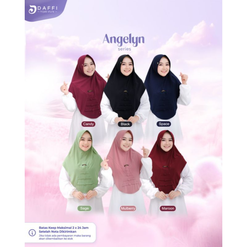 Jual Daffi hijab terbaru angelyn hijab instan cantik jilbab instan ...