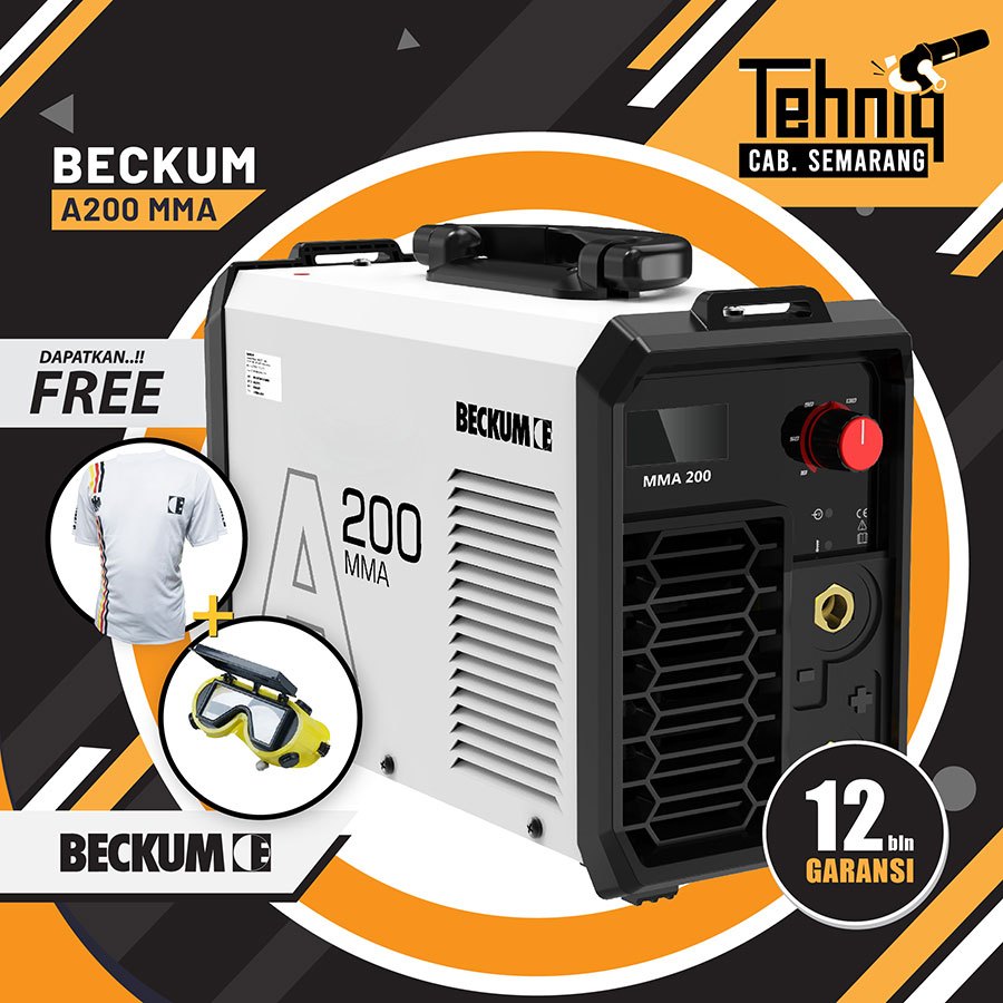 Jual MESIN LAS LISTRIK BECKUM A MMA 200 INVERTER WELDING / MESIN LAS BECKUM MMA 200 | Shopee ...