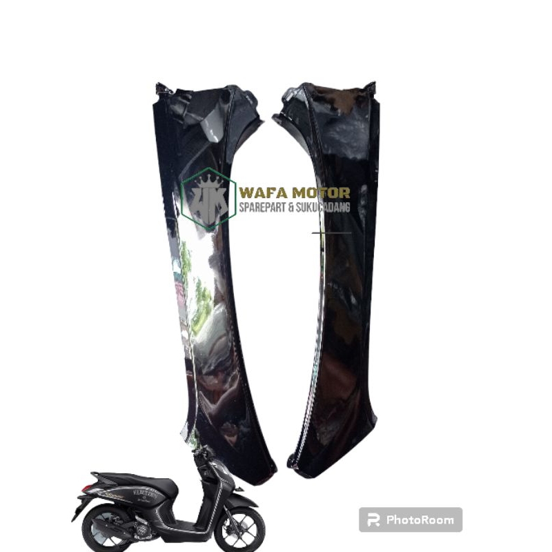 Jual COVER BODY SAYAP DEPAN KANAN KIRI GENIO HITAM GLOSY | Shopee Indonesia