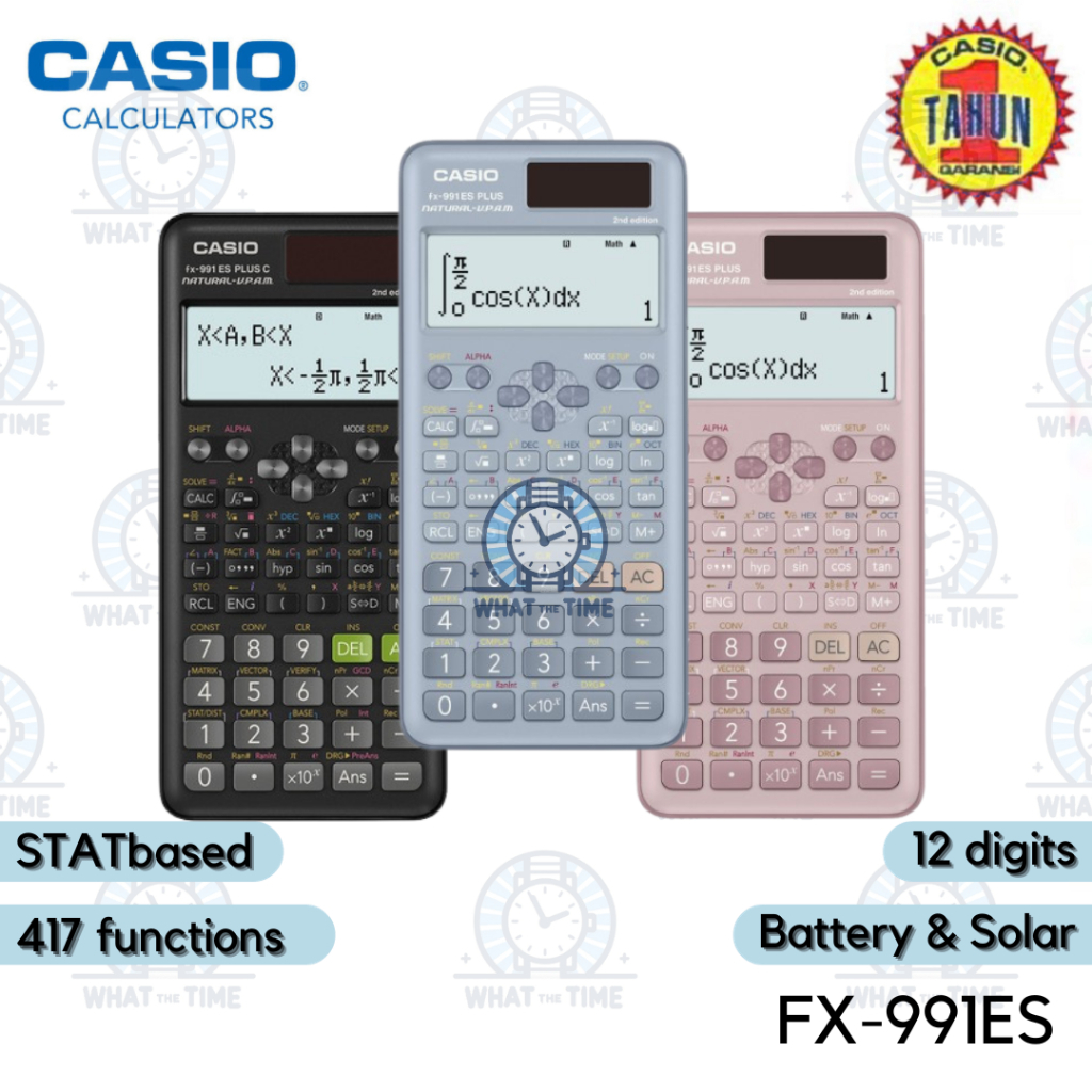 Jual WTT Casio FX-991ES Plus-2nd edition Original Scientific Calculator Ilmiah Sekolah Kuliah FX ...