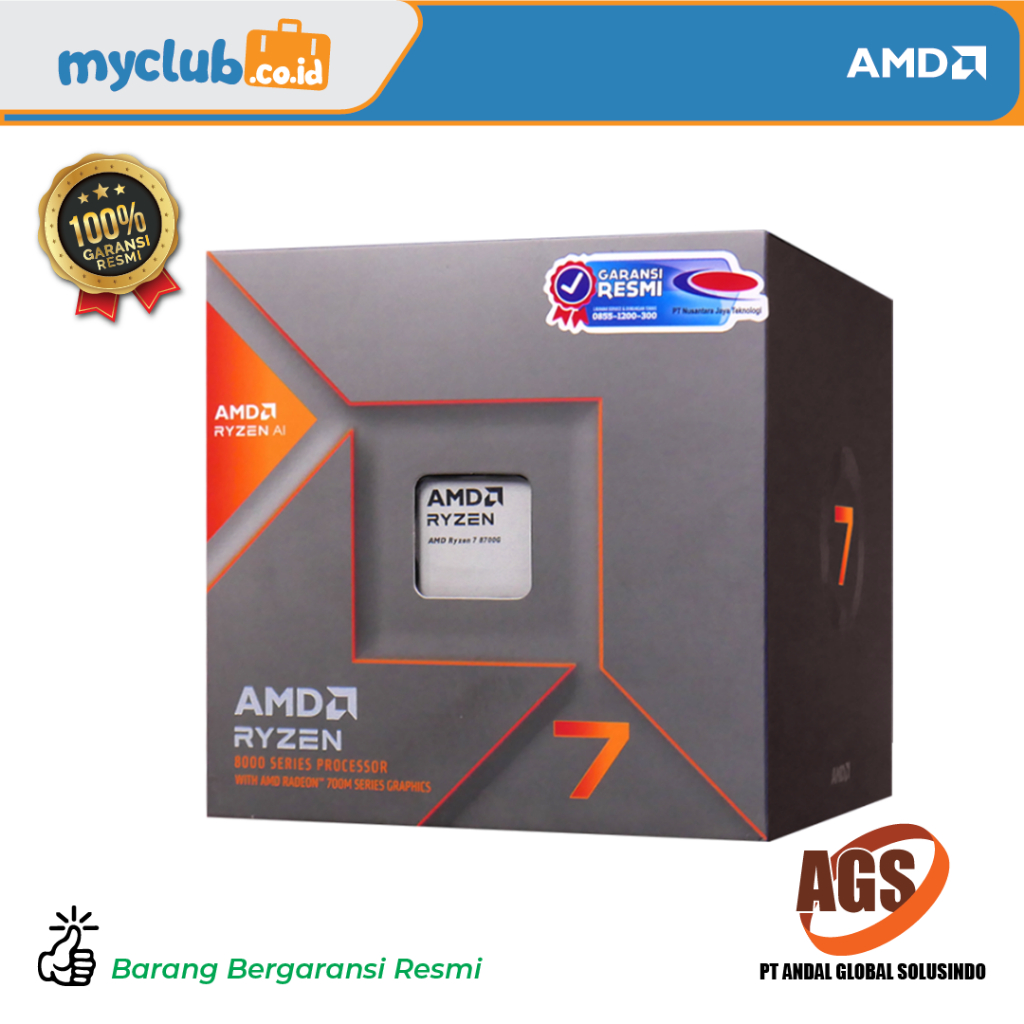 Jual AMD Processor Ryzen 7 8700G Wraight Spire Cooler | Shopee Indonesia