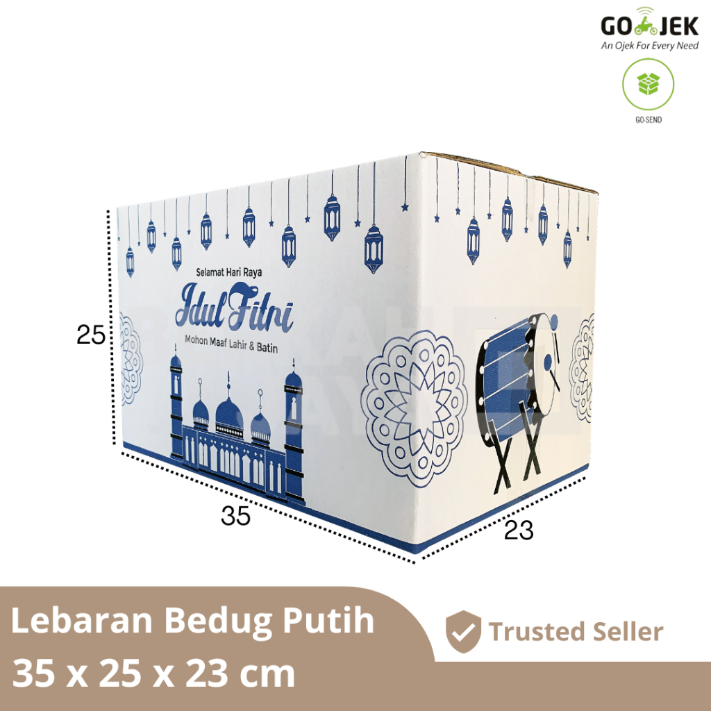 Jual Kardus Lebaran/Hampers/Parcel/Idul Fitri/Dus Paket - Putih ...