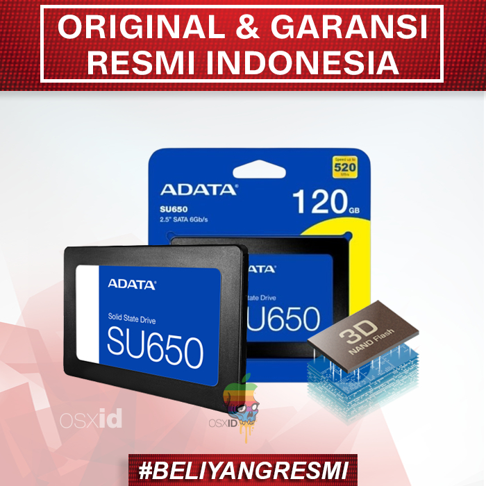 Jual SSD Internal Adata SU650 Ultimate 120GB /240GB / 256GB / 480GB ...