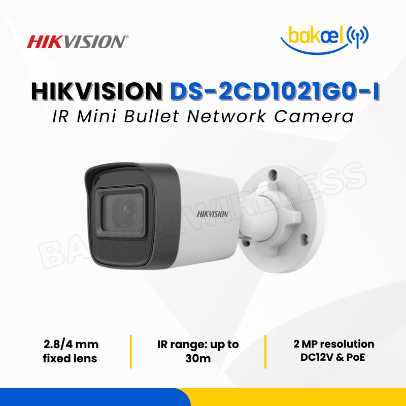 Jual HIKVISION DS-2CD1021G0-I 2 MP Fixed Bullet Network Camera | Shopee ...